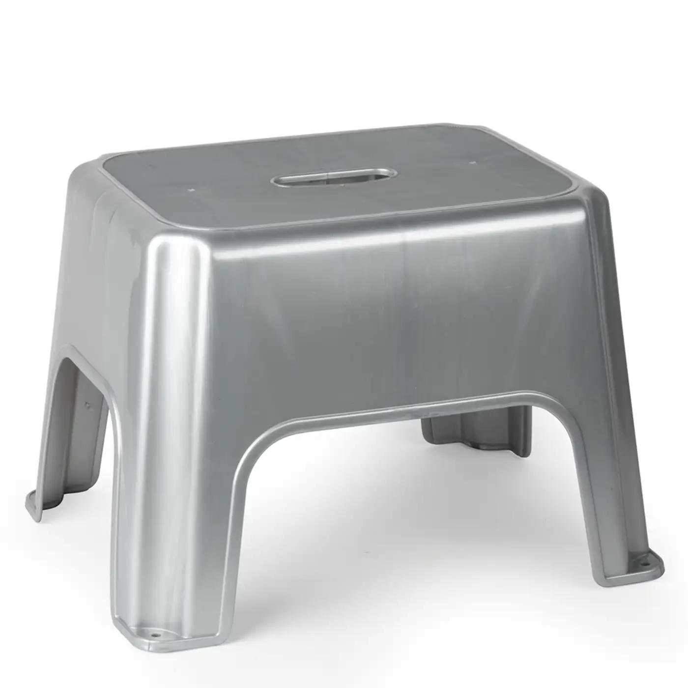 PLASTIC FORTE POCKET Taboret z tworzywa sztucznego / srebrny - sklep ...