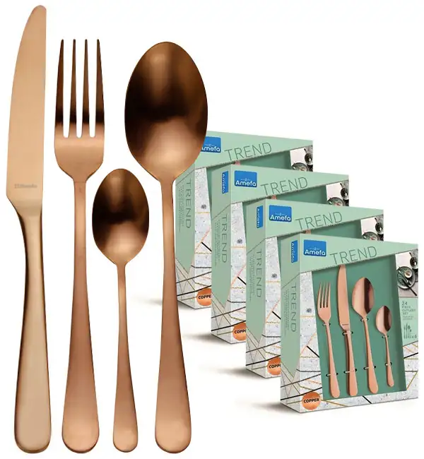 AMEFA AUSTIN VINTAGE Sztućce UE 96 el pudełko / 24 os RETRO STYL ...