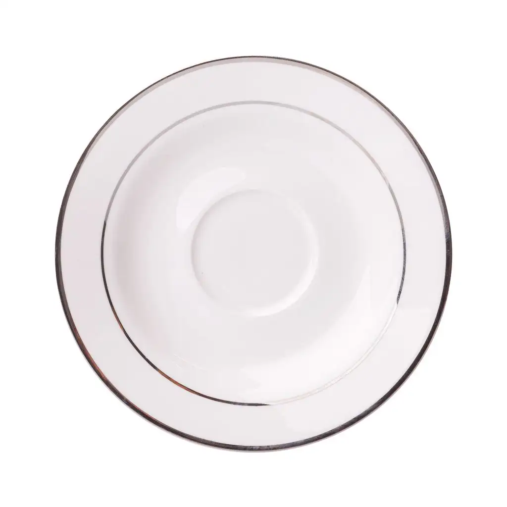 AMBITION AURA SILVER Spodek pod filiżankę 12,5 cm - sklep Nakrywamy.pl
