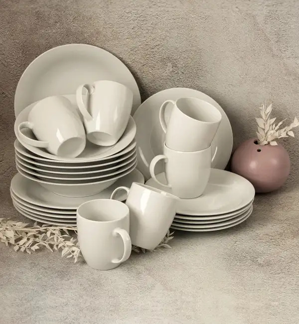 LUBIANA ETO MODERN Serwis obiadowy 48 el / 12 osób / porcelana - sklep ...