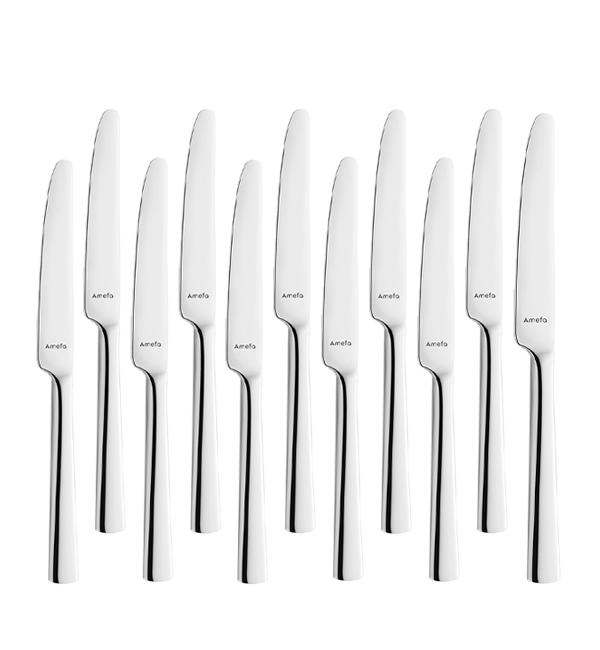 AMEFA MODERNO Sztućce UE / 12x Nóż obiadowy luzem / stal nierdzewna 18/ ...